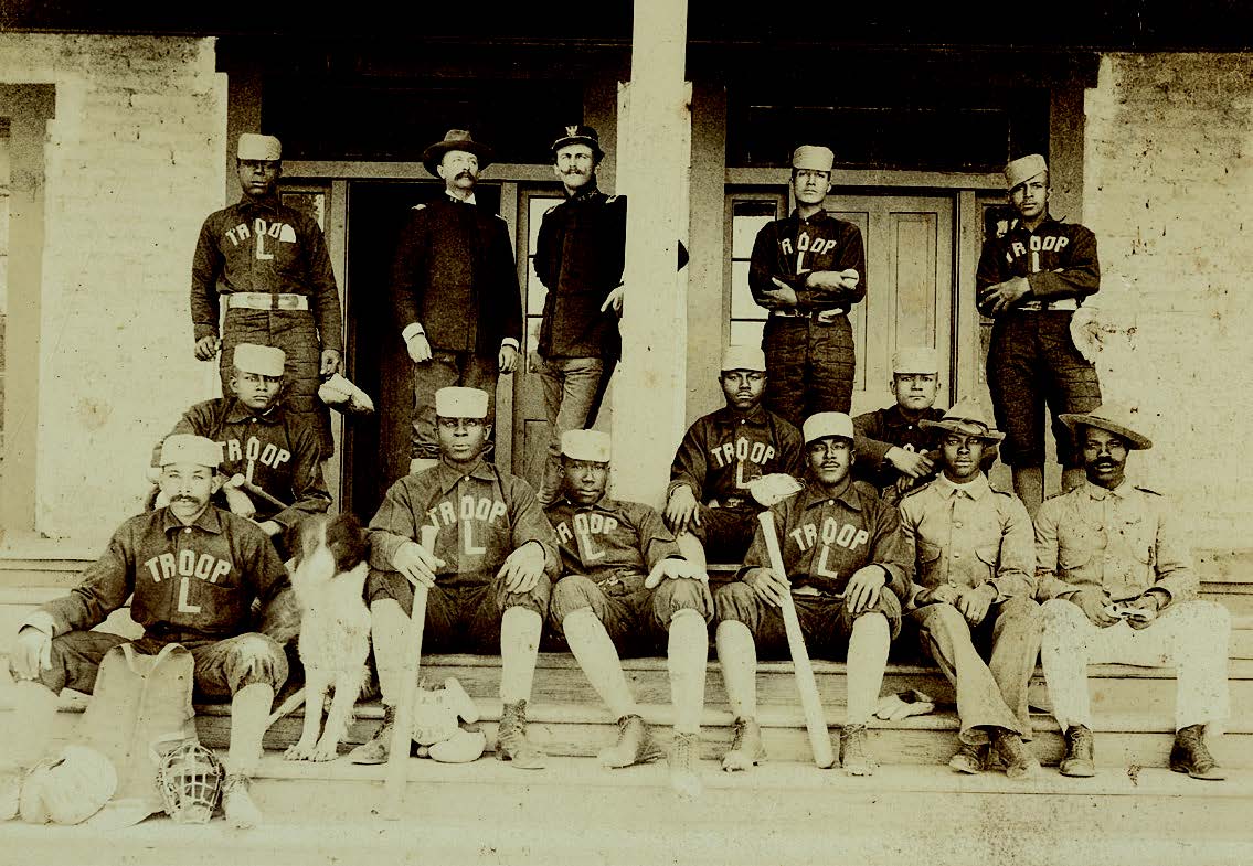 Baseball team, Troop L, 9th Cavalry, Fort Wingate, New Mexico, 1899 ...