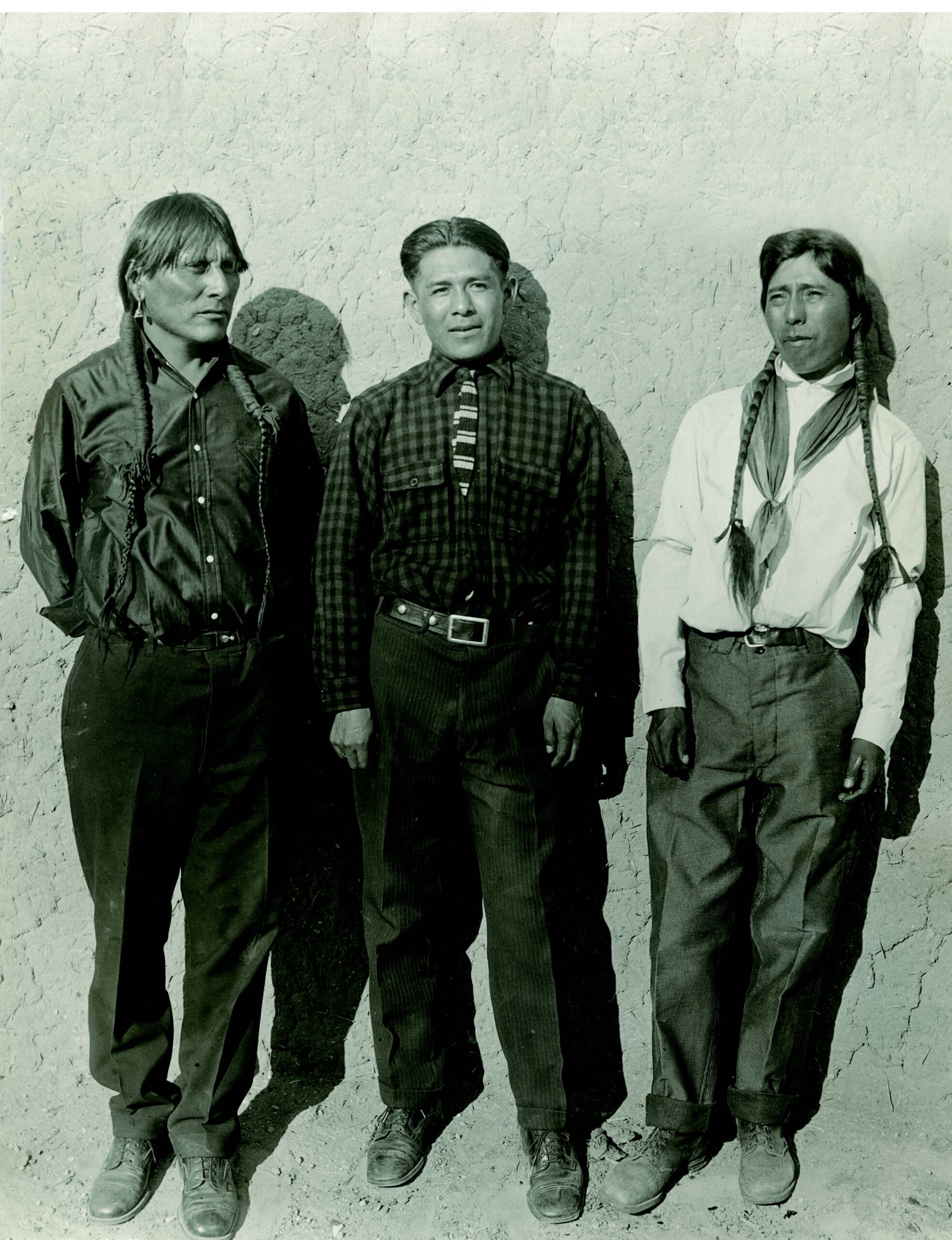 Three Pueblo artists (left to right): Julian Martinez (Pho Ka Neh), San ...