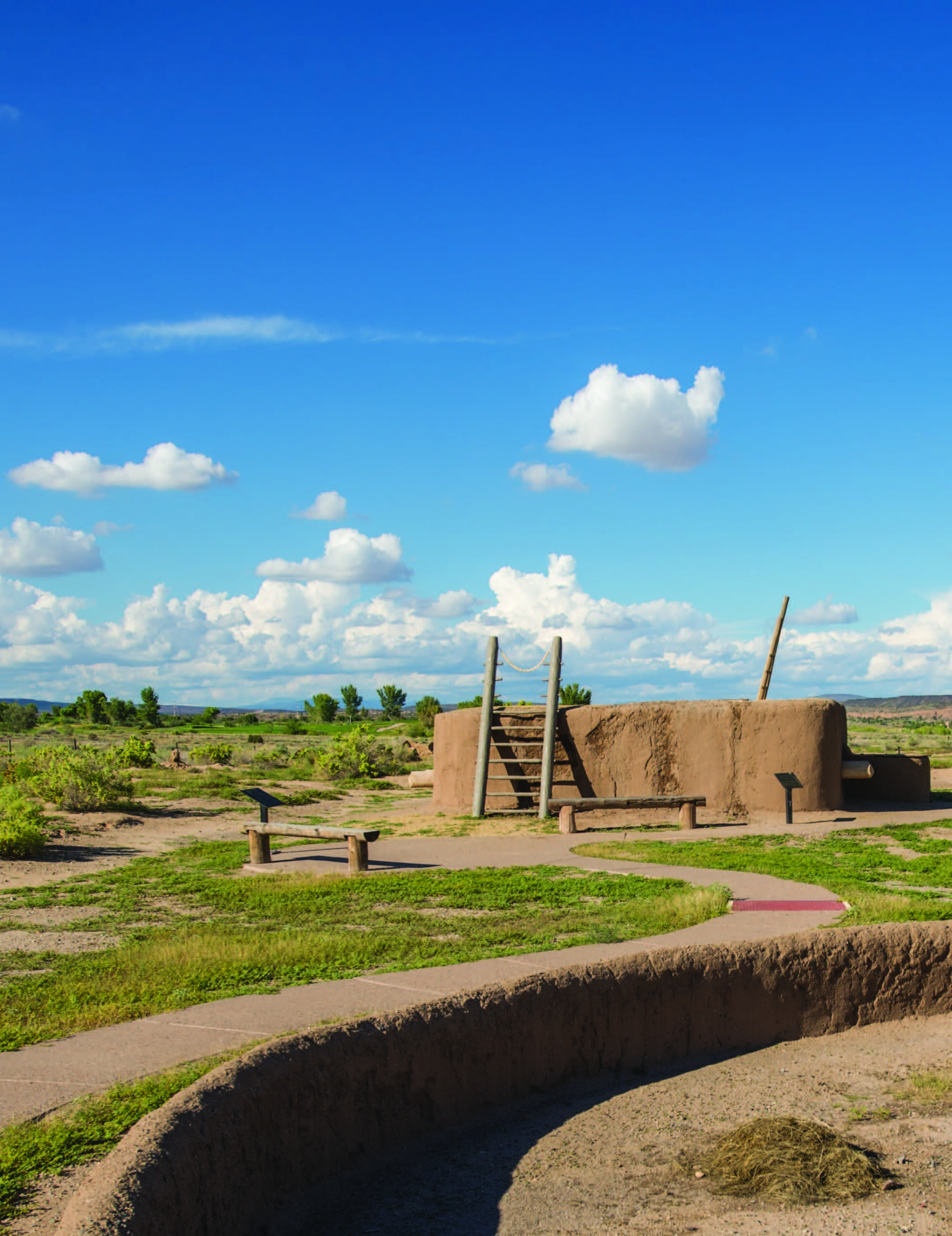 This square kiva is a New Deal reconstruction and gives visitors an ...