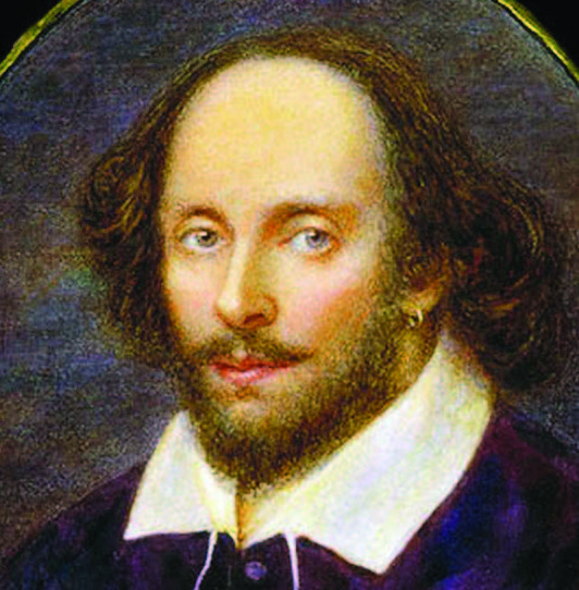 A portrait of Shakespeare taken from the title page of Songs and ...