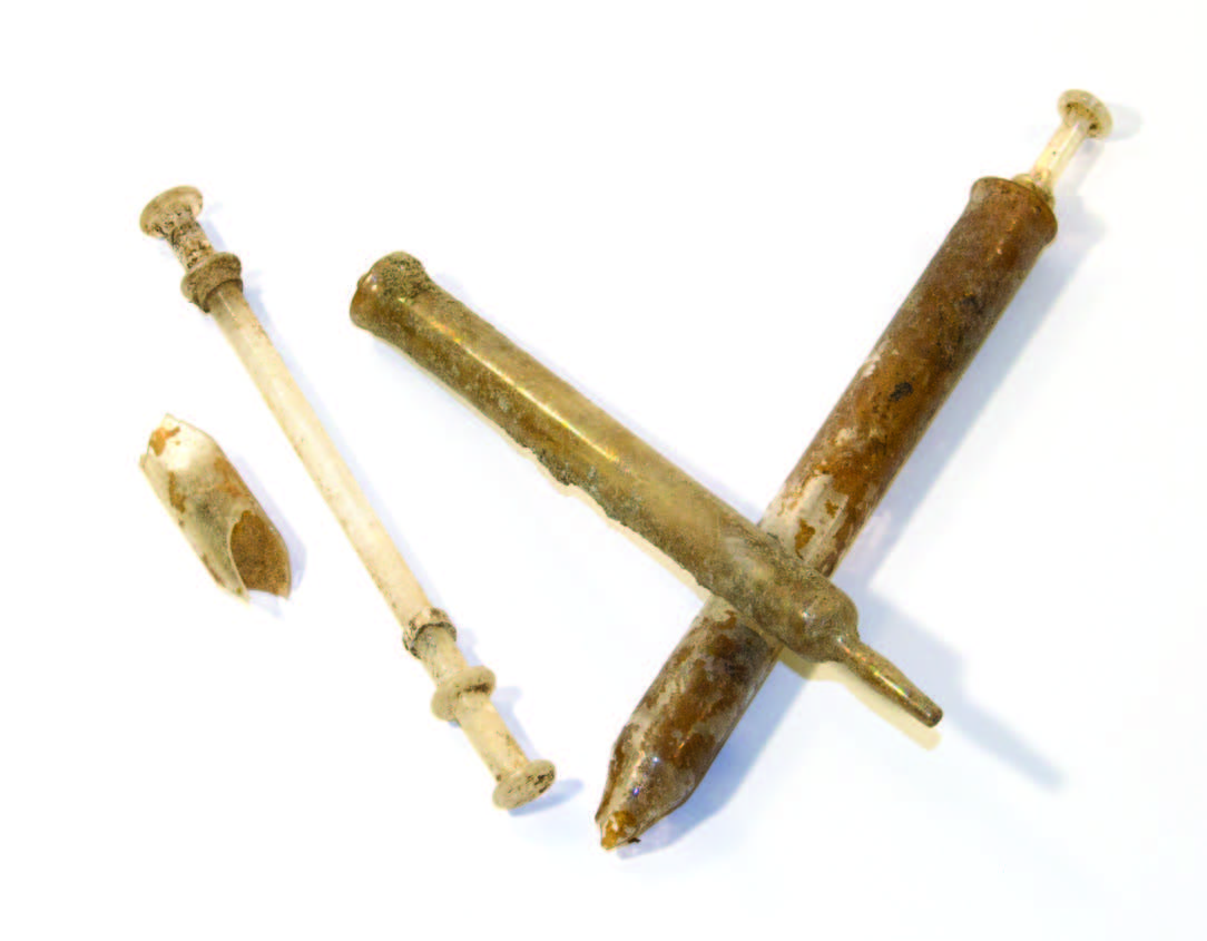 Ferguson-type syringes recovered from the enlisted men’s privy ...