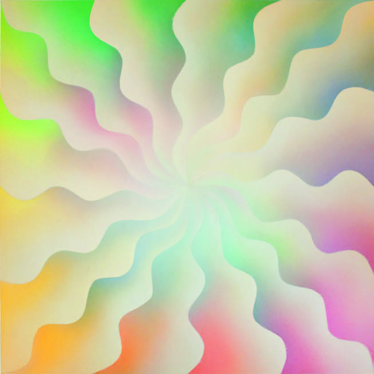 Judy Chicago, Great Ladies 2, 1972. Airbrush on paper, 21 7/8 × 21 7/8 ...